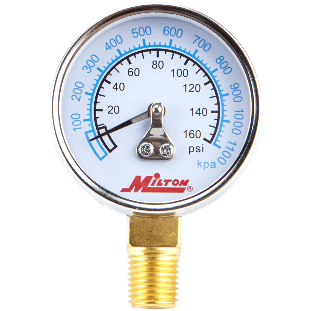 Milton® Industries 1/4 NPT Pressure Gauge - Reliable Accuracy