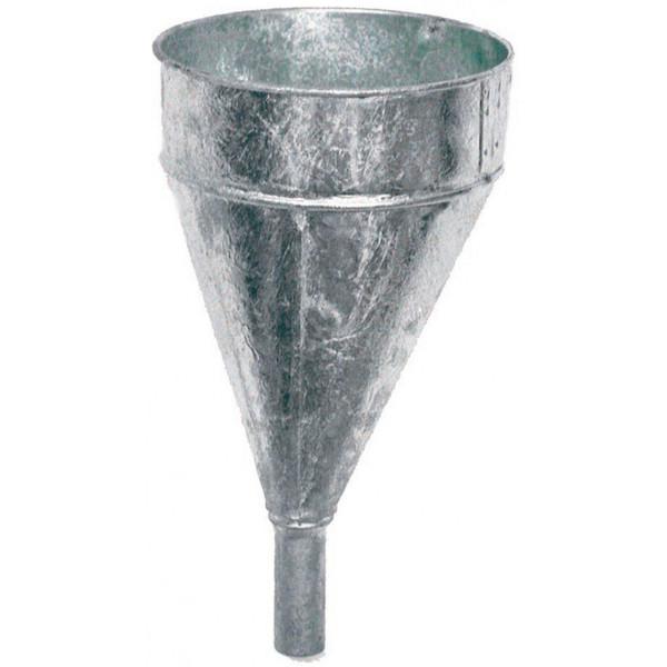 6 Quart Galvanized Funnel with Straight Spout