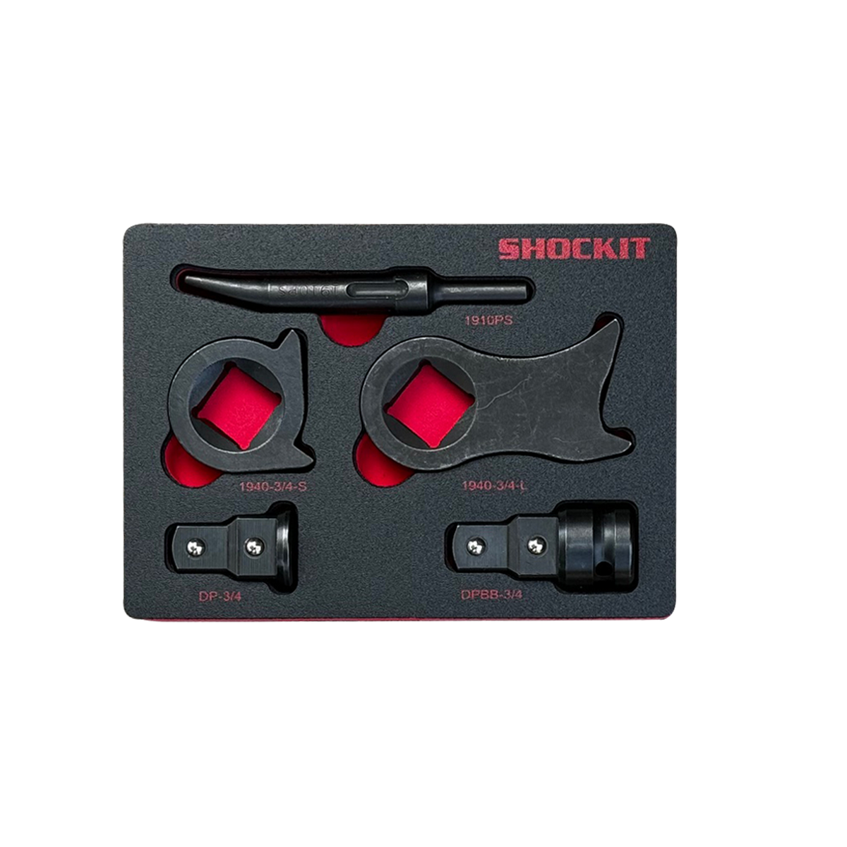 SHOCKIT® Kentucky Kicker 3/4” Driver Kit in HD EVA Foam, Remove Seized