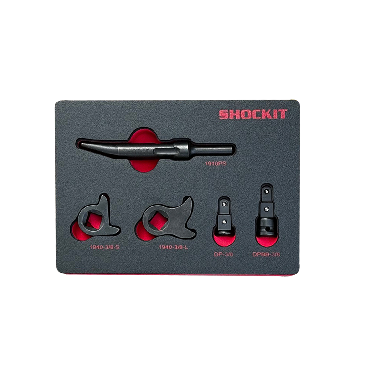 SHOCKIT® Kentucky Kicker 3/8” Driver Kit in HD EVA Foam, Remove Seized