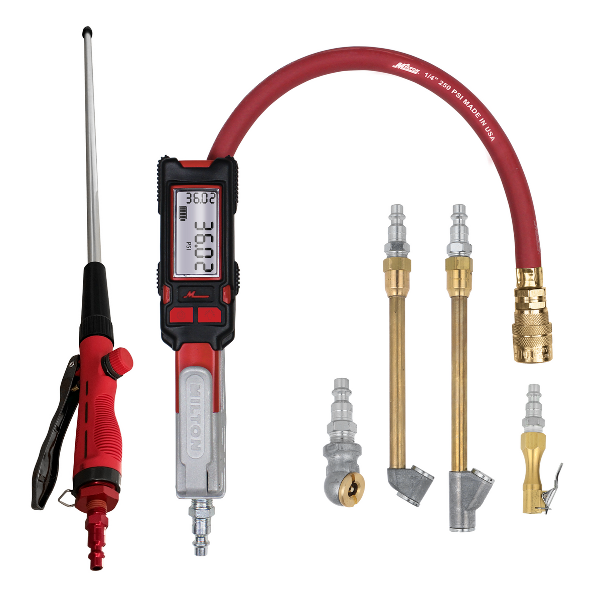 s580e Digital Tire Inflator Kit and 2-In-1 Industrial Power Wand® Bund