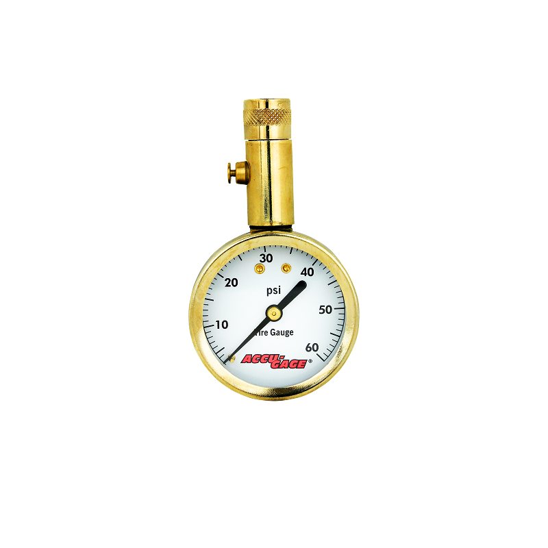 ACCU-GAGE® by Milton® Dial Tire Pressure Gauge with Straight Air Chuck ...