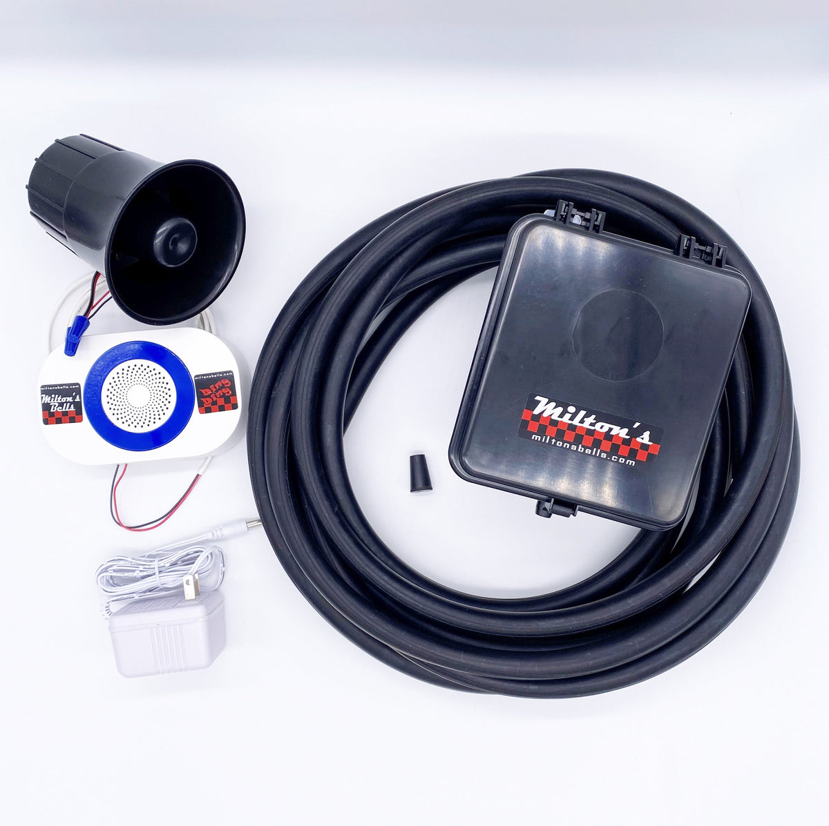Wireless Driveway Horn Kit – Loud Low-Voltage Horn and Chime for Enhan