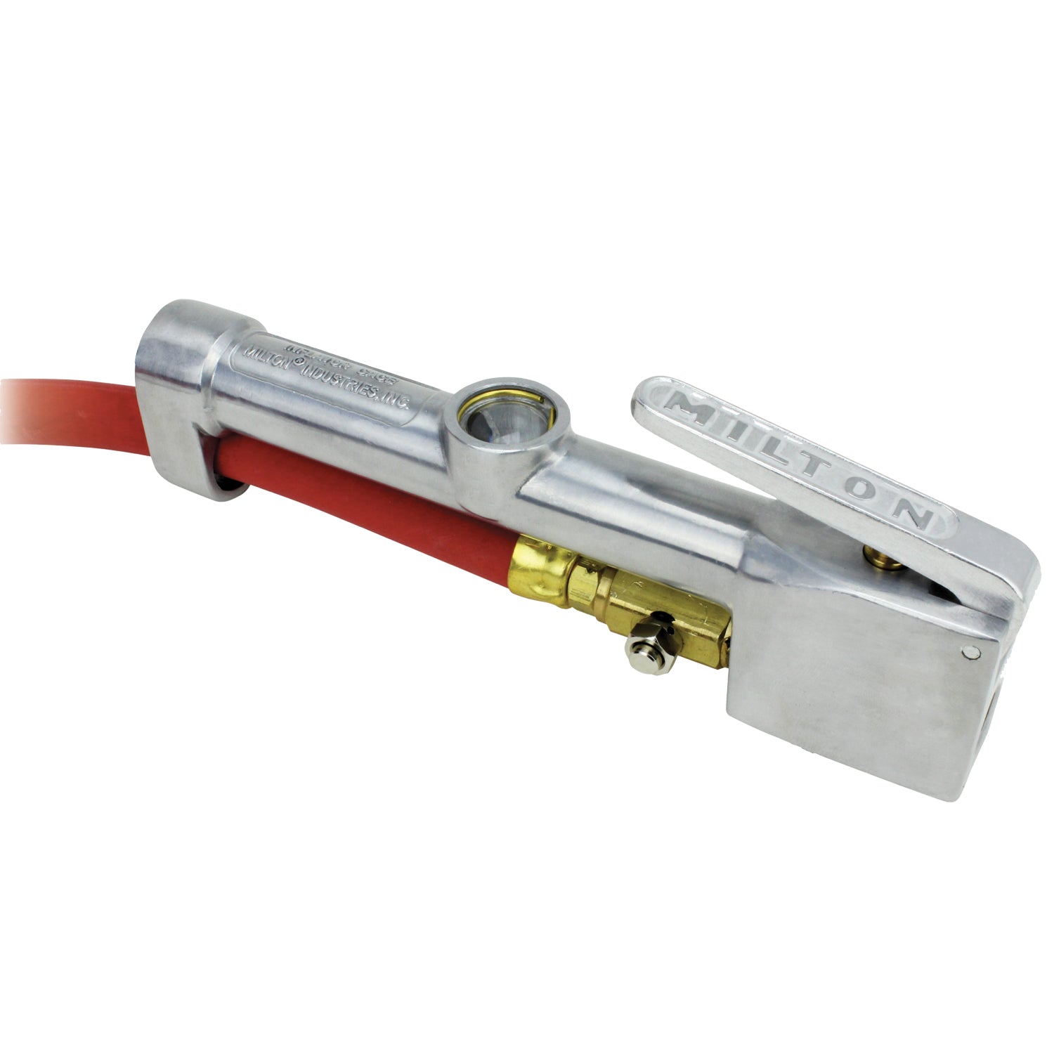 Milton® 501 Tire Inflator Gauge with Dual-Head Straight Foot Air Chuck ...