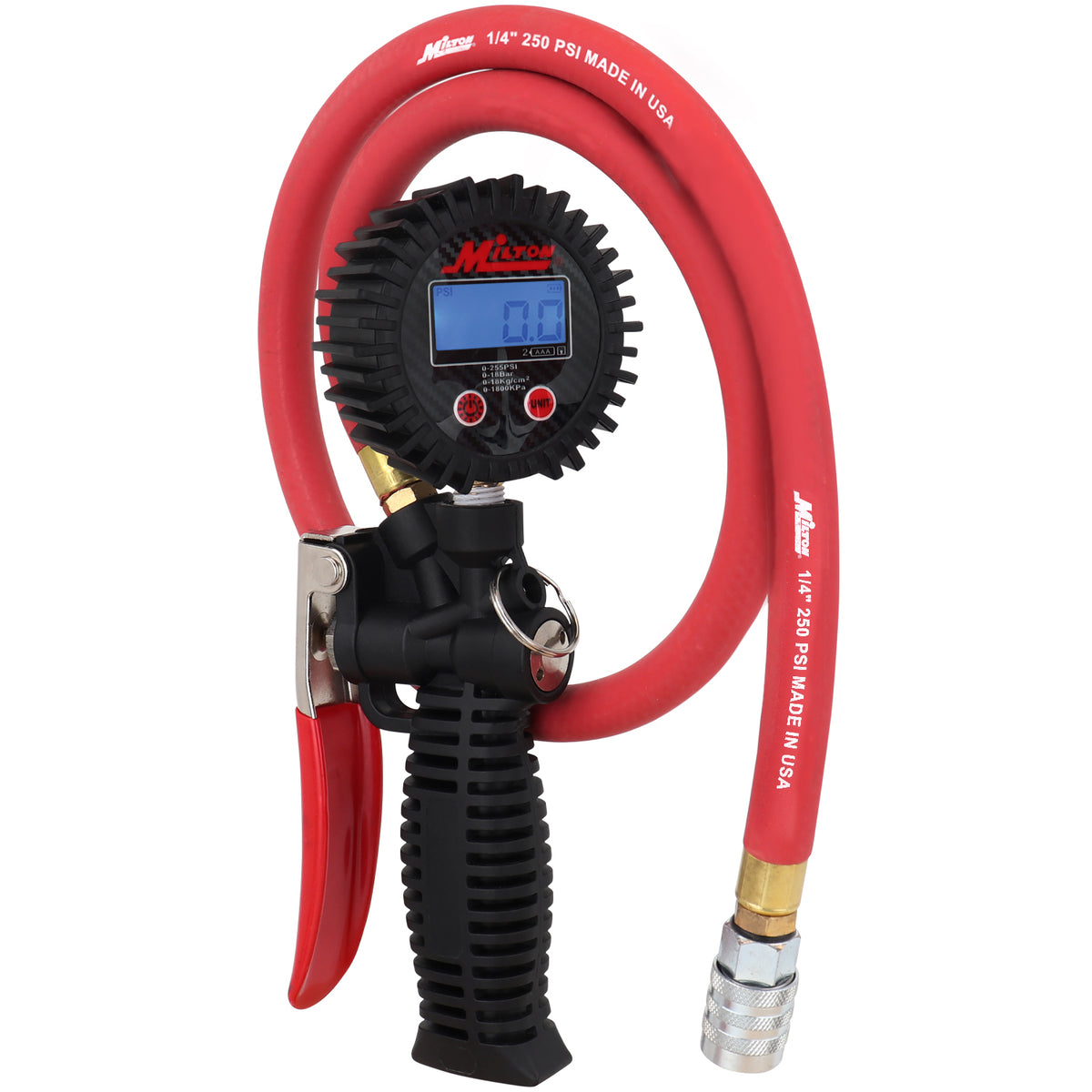 Milton® Pro Digital Tire Inflator with Pistol Grip Gauge | 36" Hose