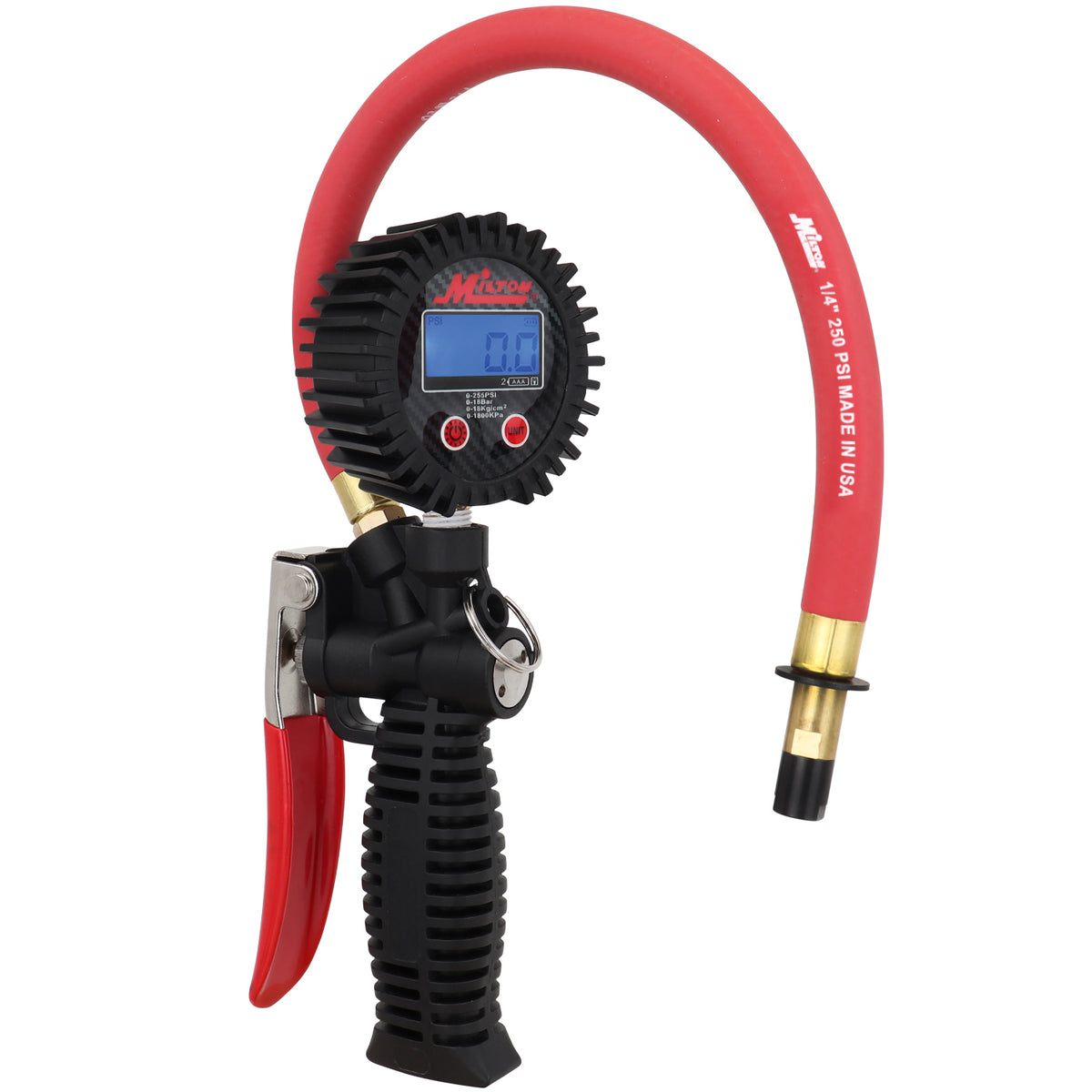 Milton Pro Digital Tire Inflator with Pressure Gauge - Straight Foot Chuck