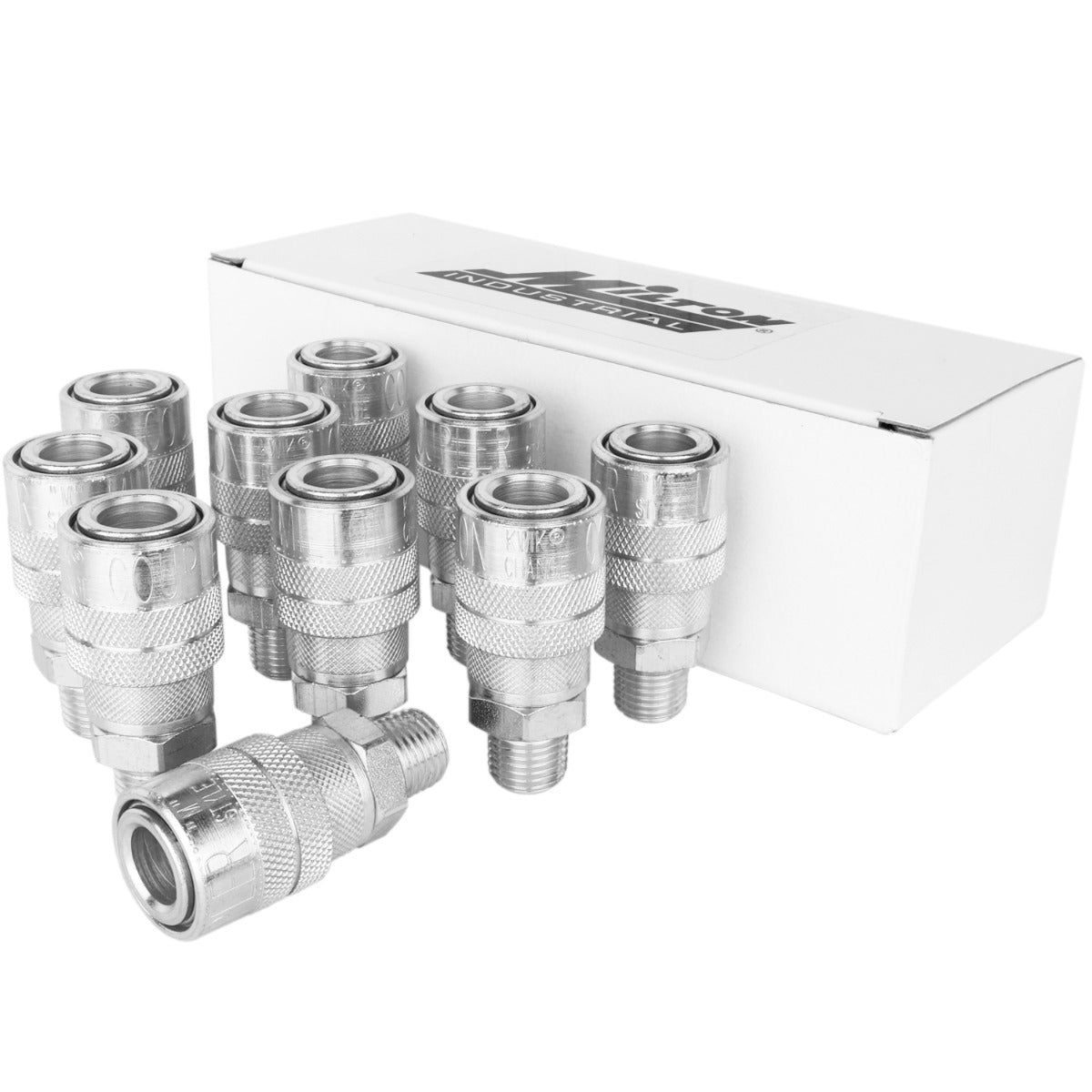 Milton 716ST 1/4" MNPT Industrial Interchange M-Style Quick Connect ...