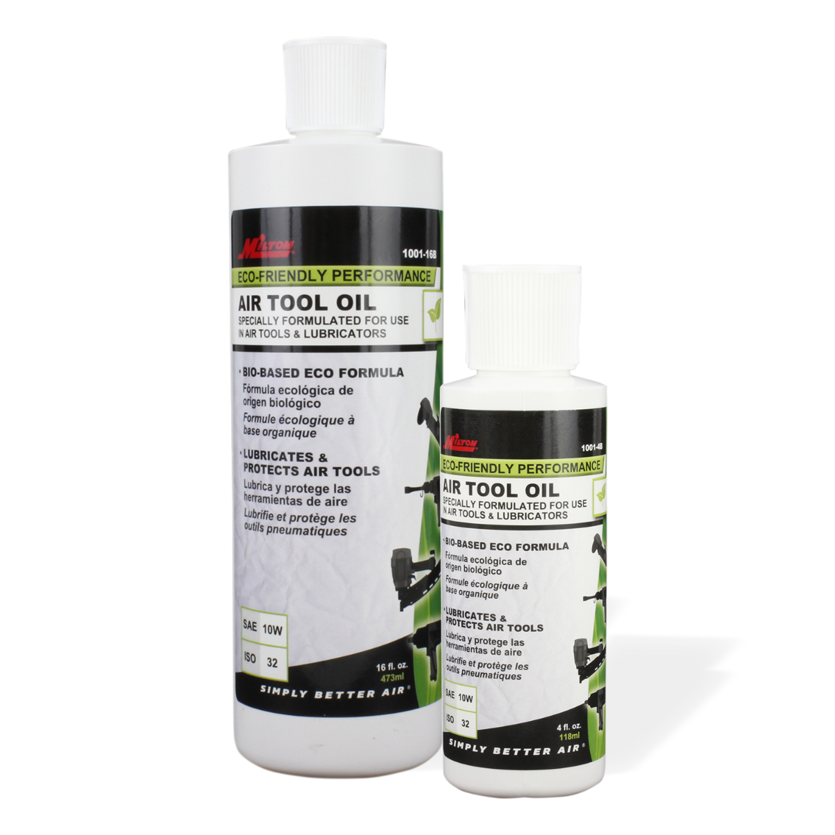 Milton Eco-Friendly Bio-Based Pneumatic Tool Oil - SAE 10W/ISO 32