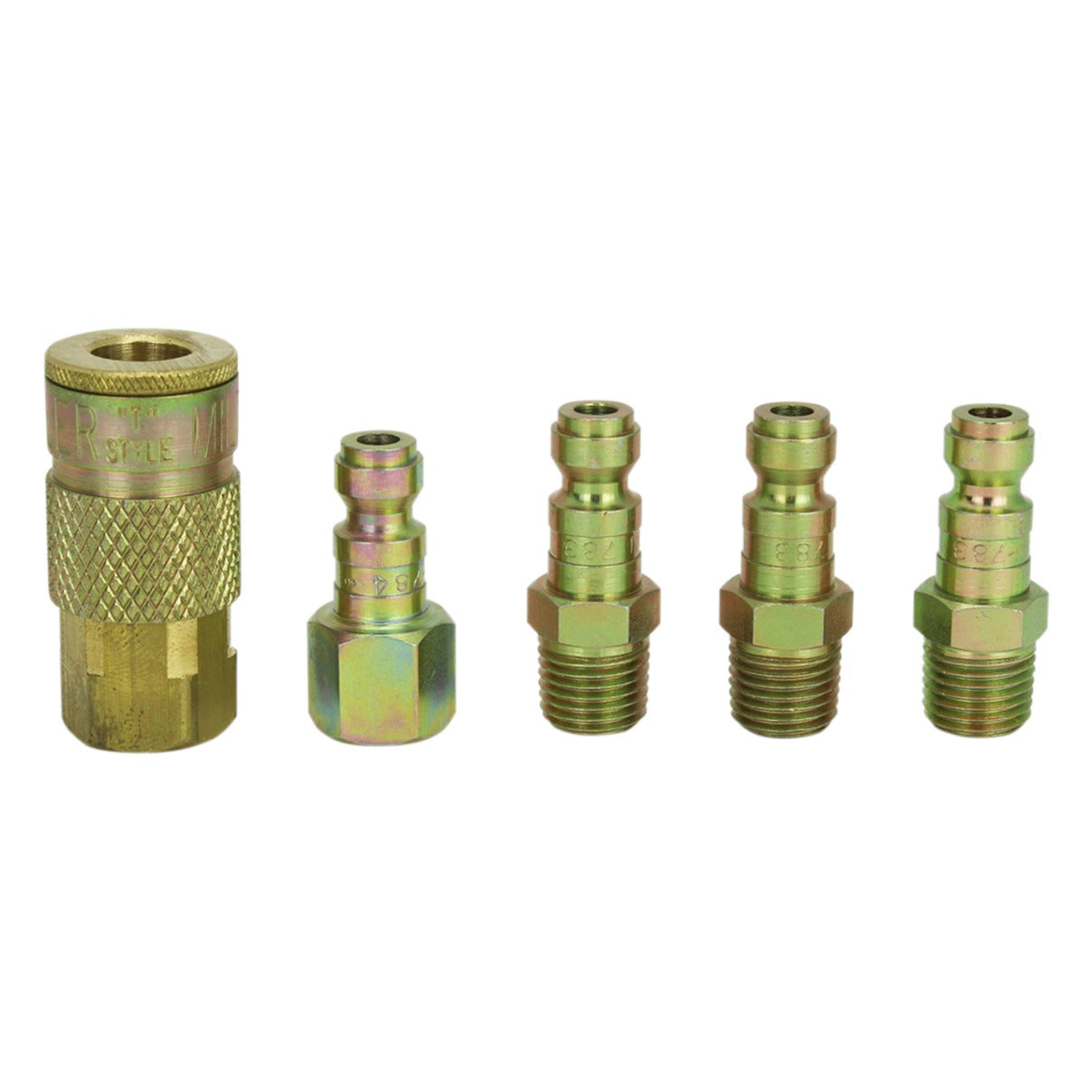 1/4" NPT T Style Coupler and Plug Kit